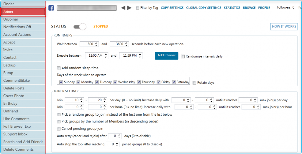 The Facebook Joiner Tool - Jarvee