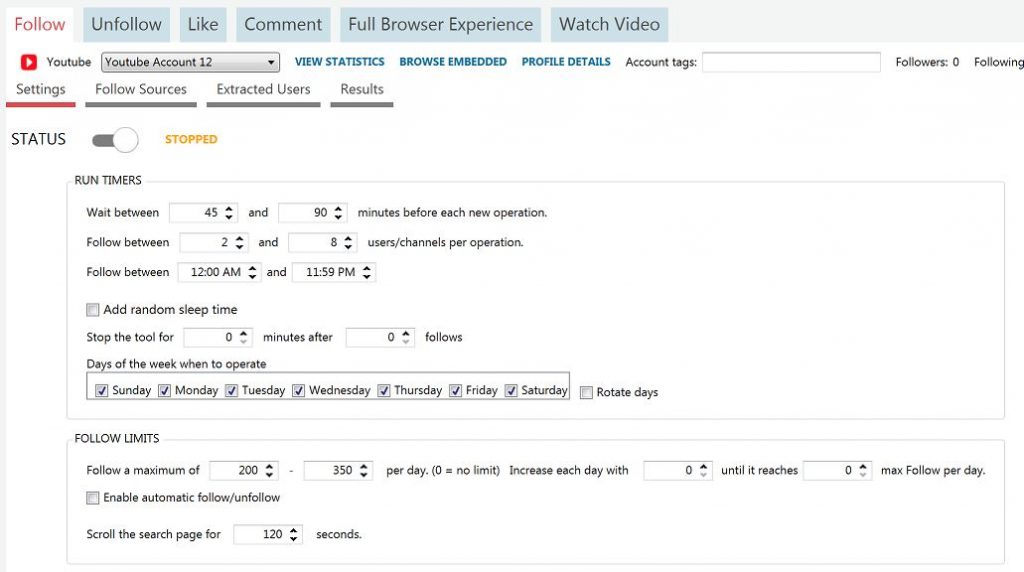 JARVEE now supports Youtube automation - Jarvee