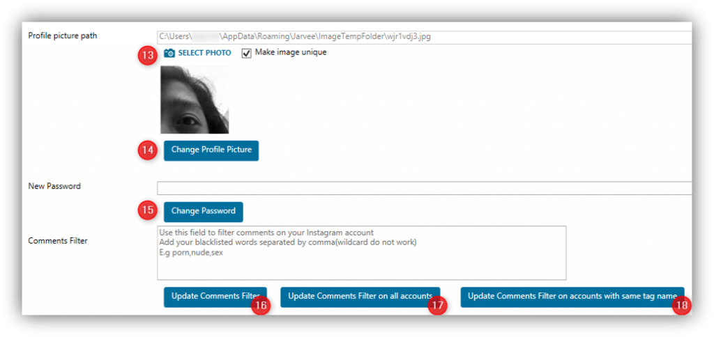 The Edit Profile - Instagram - Jarvee