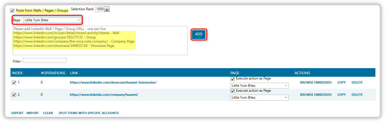 LinkedIn Like As Page Tool - Jarvee