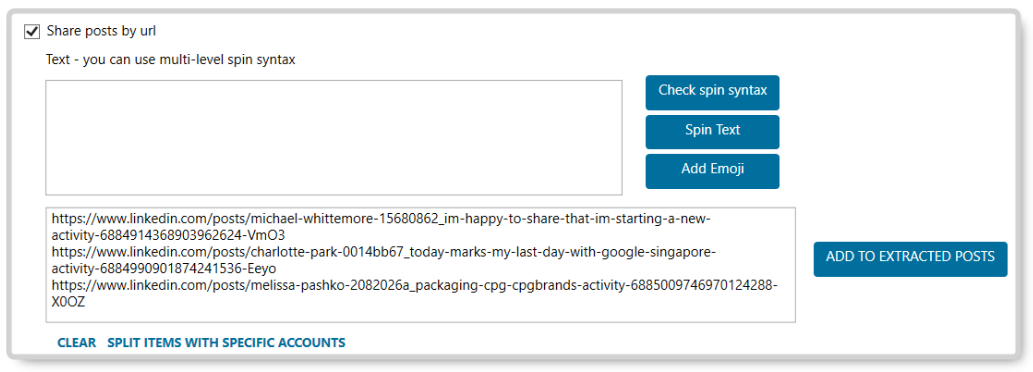 LinkedIn Share Posts Tool - Jarvee