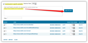 The Reddit Upvote tool - Jarvee